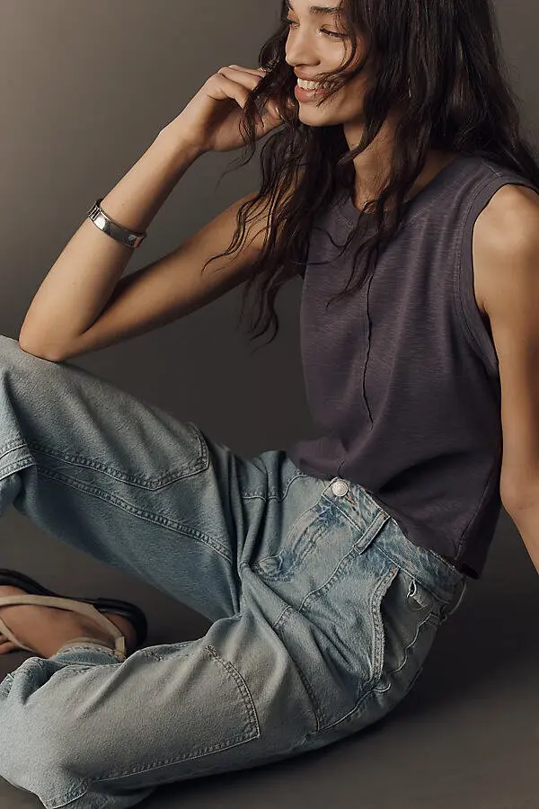 SEVENTY + MOCHI Stevie Mid-rise Relaxed Straight-leg Jeans - Light Denim