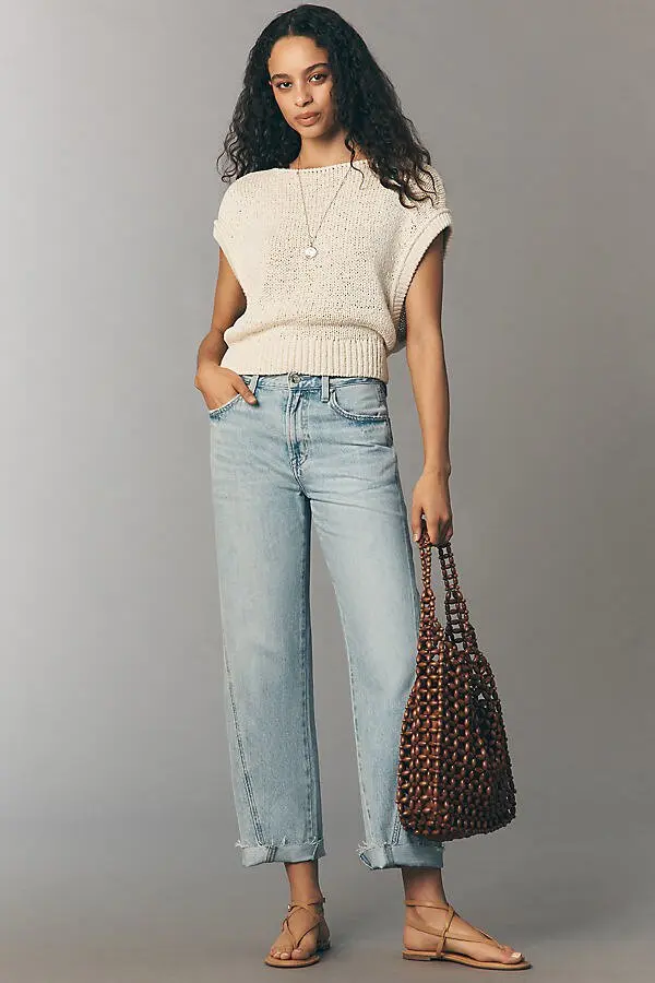 PISTOLA Kacey High-rise Cuffed Boyfriend Jeans - Berkeley