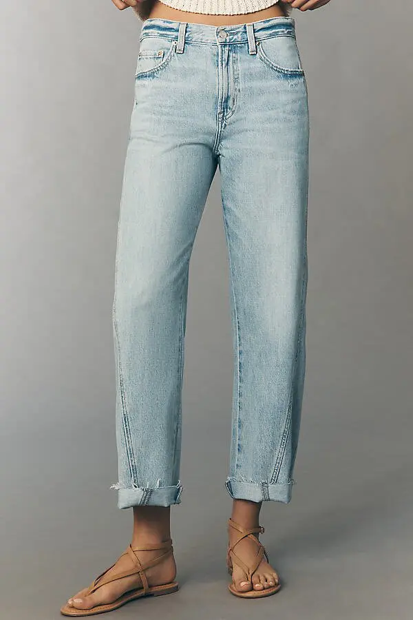 PISTOLA Kacey High-rise Cuffed Boyfriend Jeans