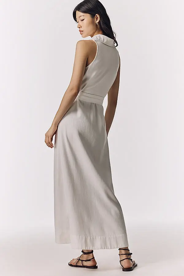 DL1961 Helena Sleeveless Button-front Midi Dress