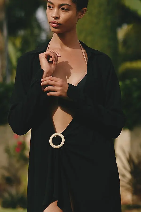 PQ SWIM Millie Tie Cover-up - Black