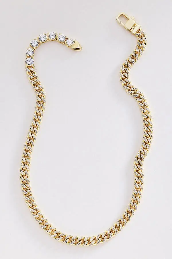 Melinda Maria Pavé Julian Loves Diamonds Necklace - Gold