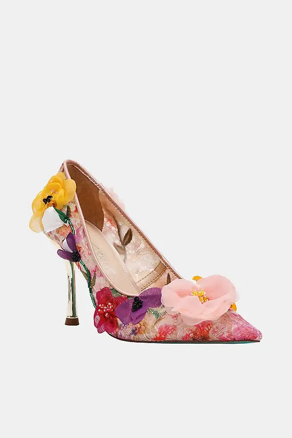 Betsey Johnson Darcy Floral Pumps - Multi Floral