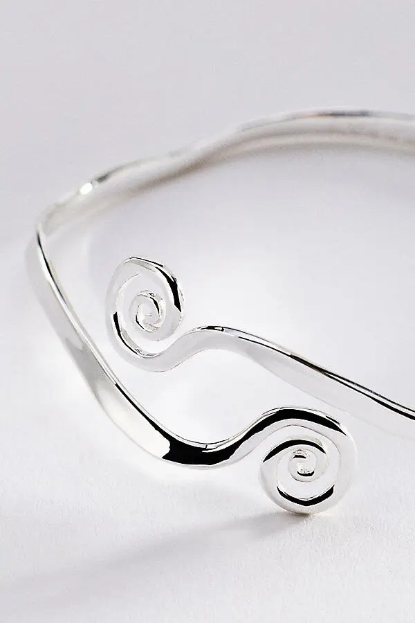Ettika Intertwined Aura Arm Cuff - Silver
