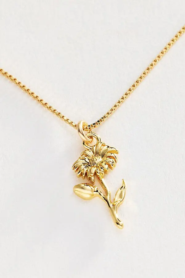 SET & STONES Elsie Birth Flower Necklace - April