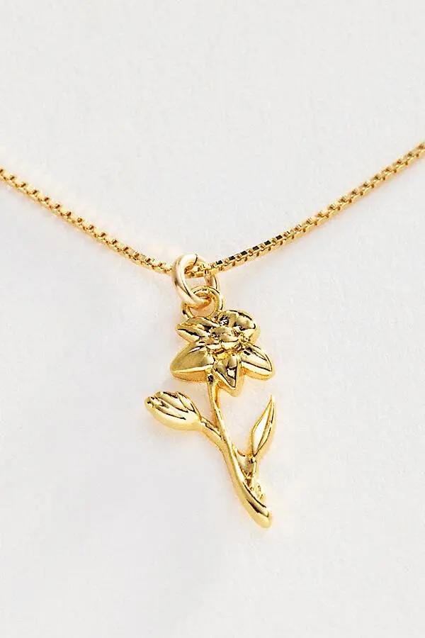 SET & STONES Elsie Birth Flower Necklace - March