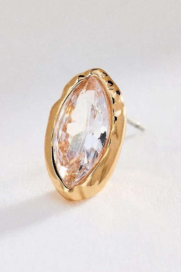 Ettika Crystal Stud Earrings - Gold