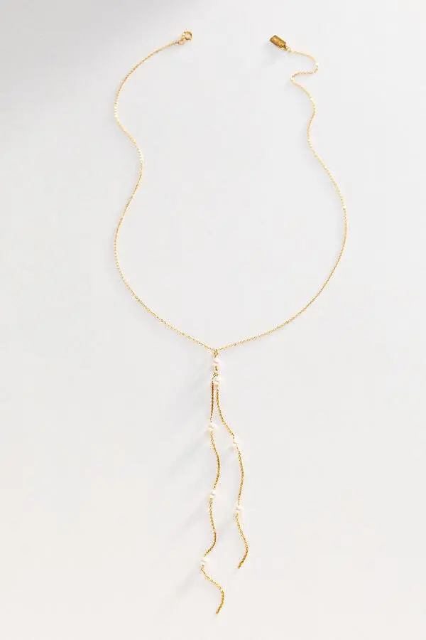 SET & STONES Bobbi Lariat Necklace - Gold