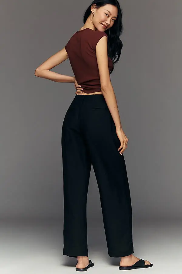 Sanctuary Scout Linen Barrel Pants