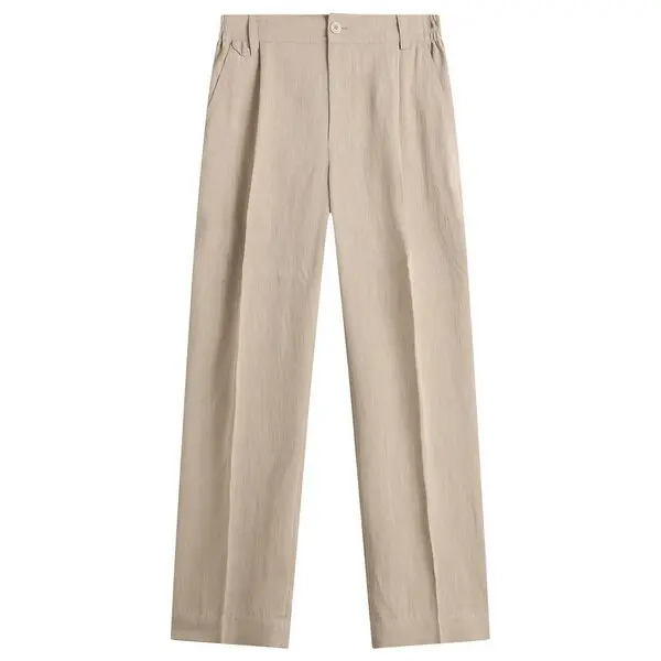 Jacquemus Cruising Cotton Linen Trousers - Beige