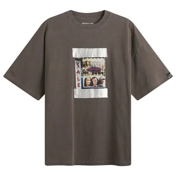 Martine Rose Oversize T-shirt - Brown Washed