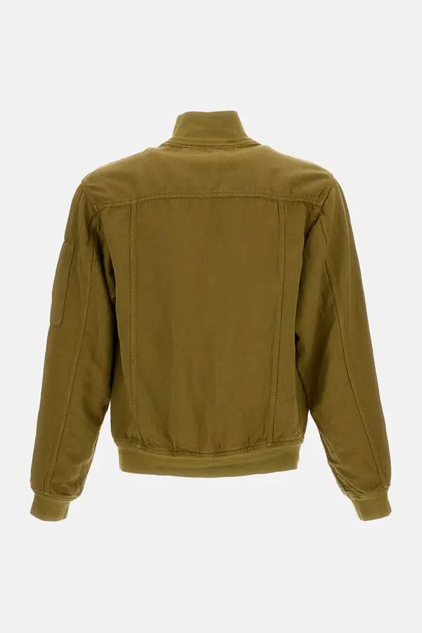 C.P. COMPANY Giacca In Misto Lino - Verde