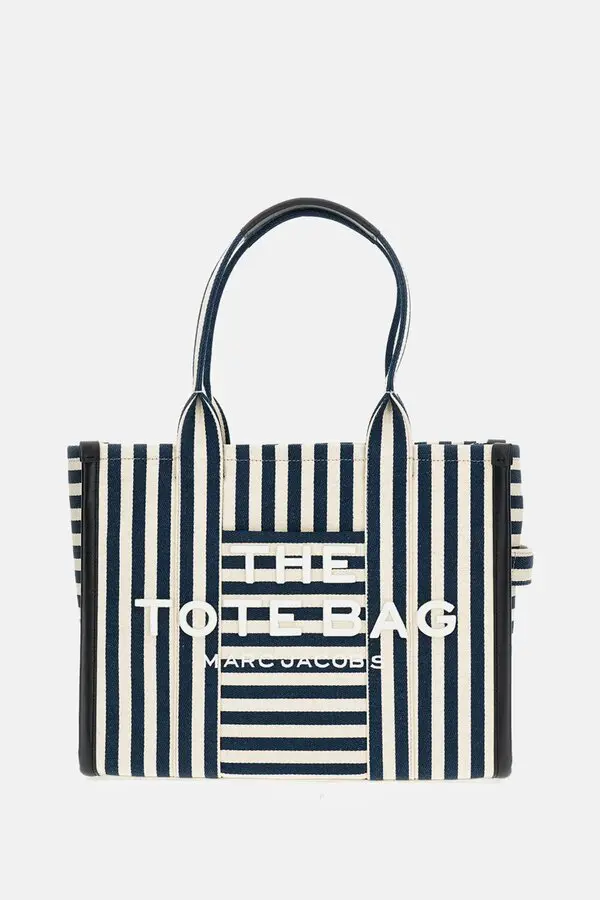 Marc Jacobs Large Striped Canvas Tote Bag - Multicolor