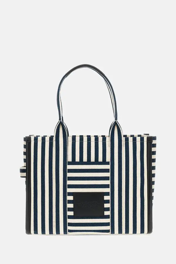 Marc Jacobs Large Striped Canvas Tote Bag - Multicolor