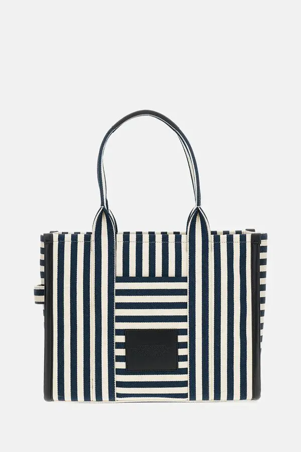 Marc Jacobs Large Striped Canvas Tote Bag - Multicolor