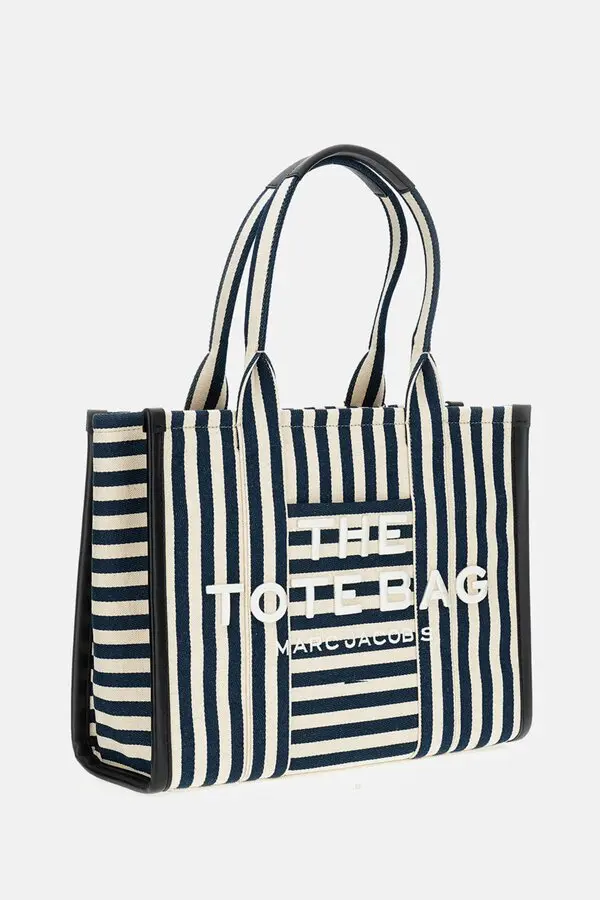 Marc Jacobs Large Striped Canvas Tote Bag - Multicolore