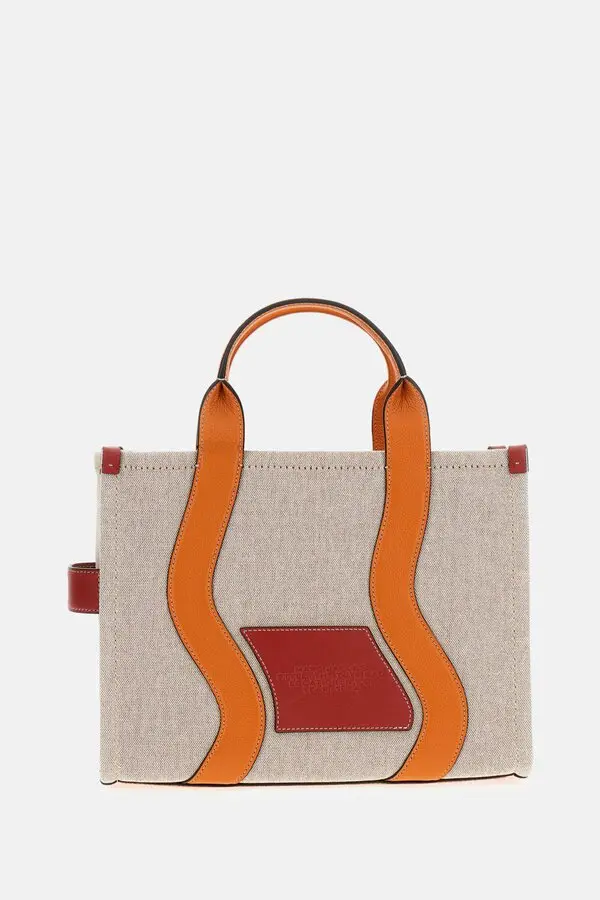 Marc Jacobs Wavy Canvas Medium Tote - Beige