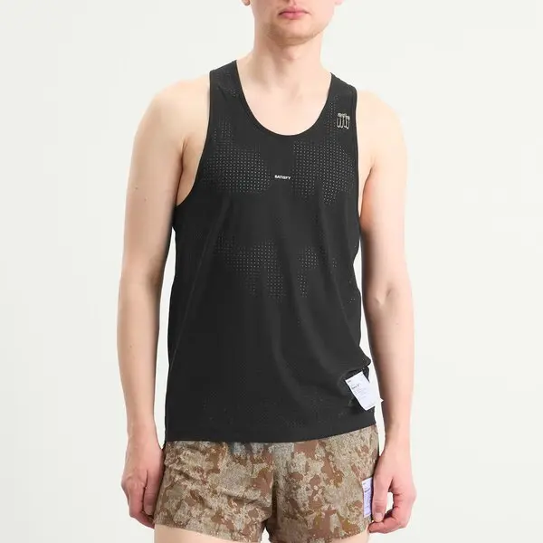 Satisfy Space-o Singlet - Black