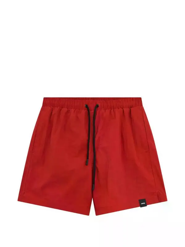 Aspesi Drawstring Swim Shorts - Red