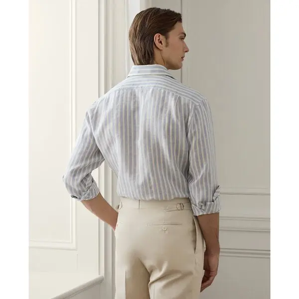 Ralph Lauren Striped Linen-cotton Shirt