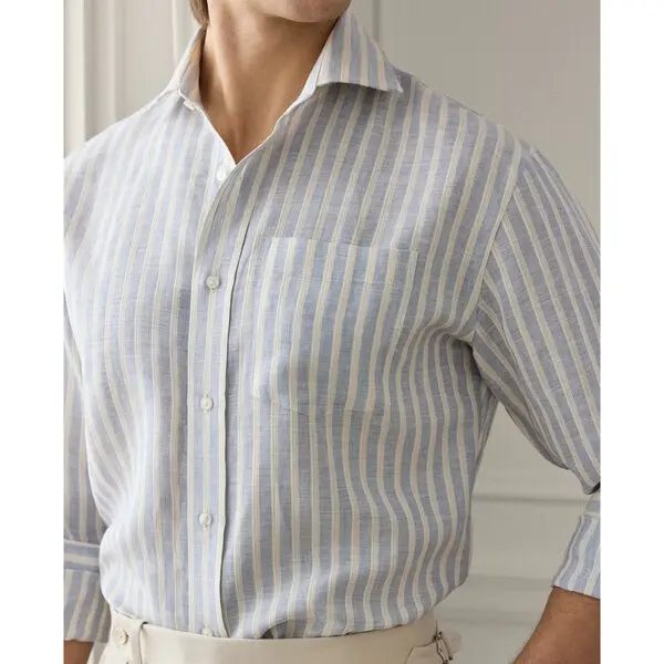 Ralph Lauren Striped Linen-cotton Shirt