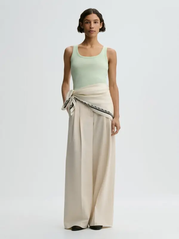 BY MALENE BIRGER Dali Organic Cotton Tank Top - Seacrest