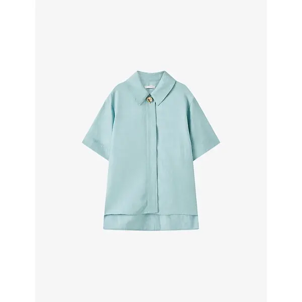 JOSEPH Volu Relaxed-fit Linen-blend Shirt