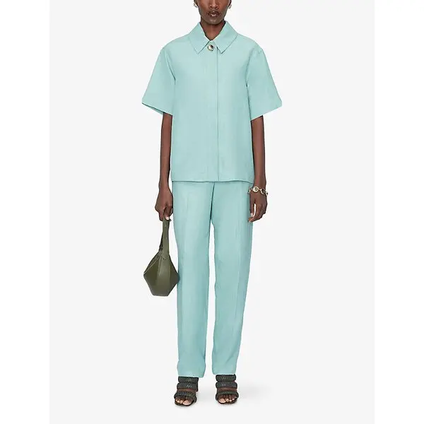 JOSEPH Volu Relaxed-fit Linen-blend Shirt