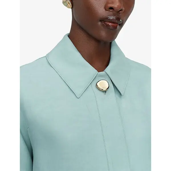 JOSEPH Volu Relaxed-fit Linen-blend Shirt
