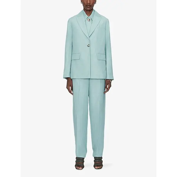 JOSEPH Relaxed-fit Linen-blend Blazer