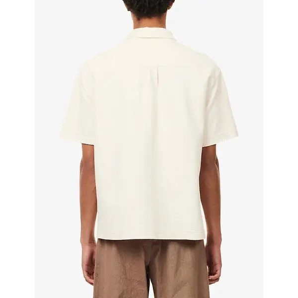 FRAME Patch-pocket Short-sleeve Cotton Shirt