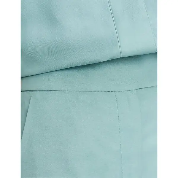 JOSEPH Barrel-leg High-rise Linen-blend Trousers