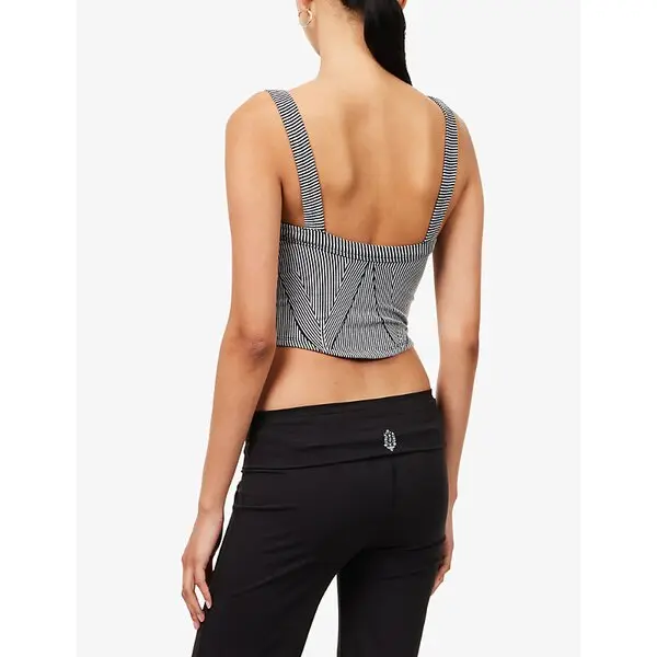 Free People Perfectly Plaited Cami Stretch-woven Top