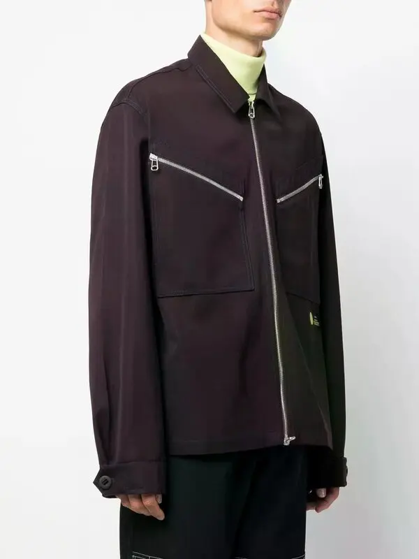 OAMC Logo-patch Zip-up Bomber Jacket