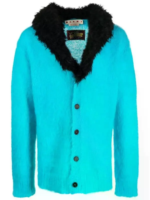 Marni Brushed V-neck Cardigan
