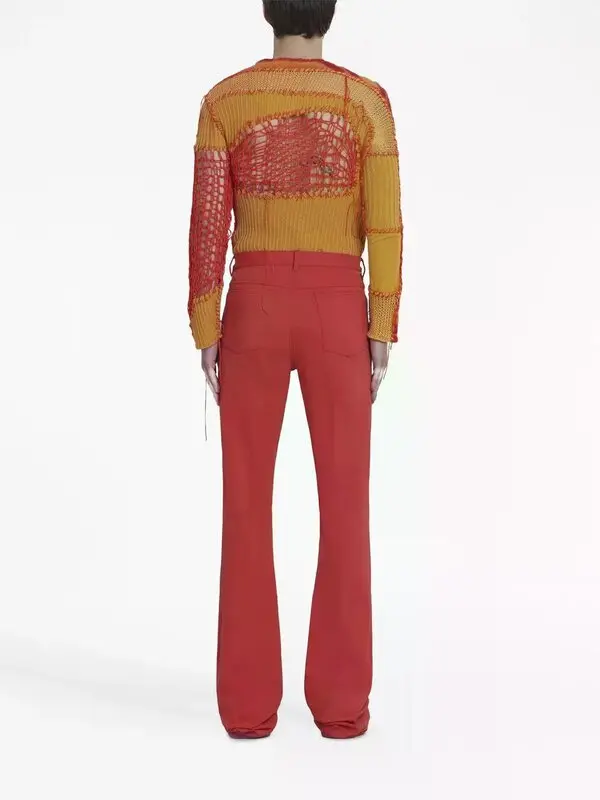 Marni Pressed-crease Flared Trousers