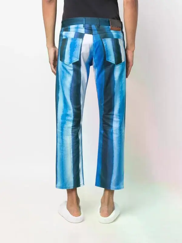 Marni Watercolour Stripe Print Trousers