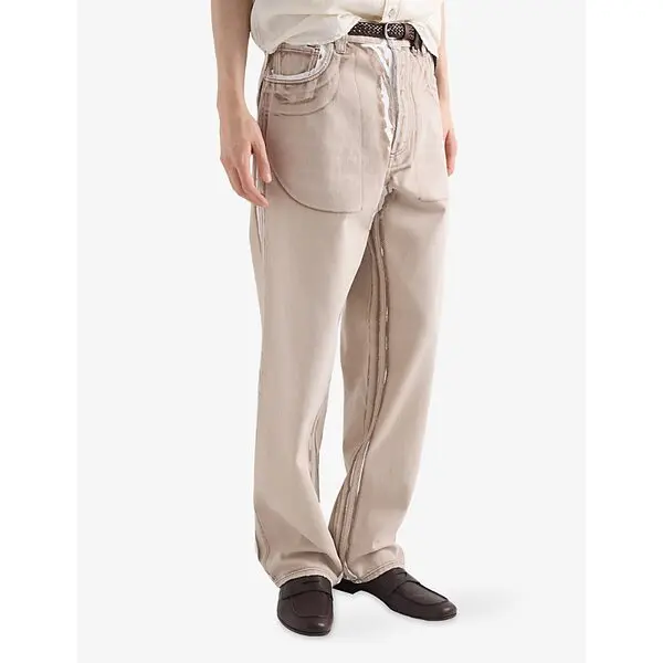 Prada Straight-leg Denim Jeans - Brown