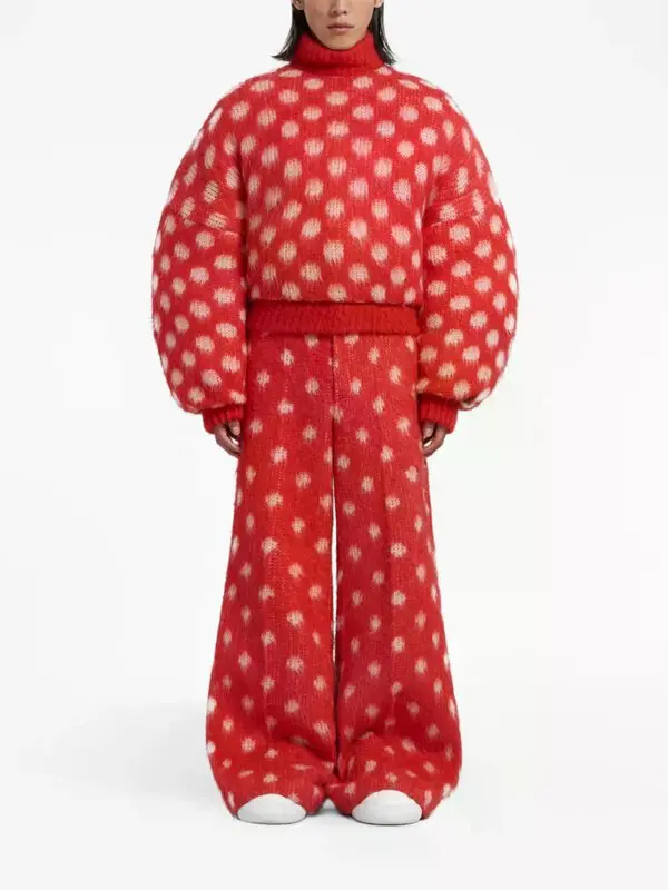 Marni Polka Dot Wide-leg Trousers