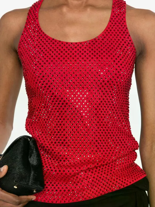 Giuseppe Di Morabito Embellished Racer Back Tank Top