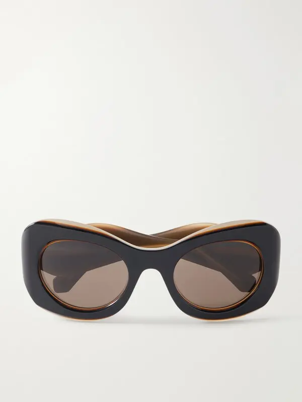 Loewe Paula's Ibiza Round-frame Acetate Sunglasses - Black