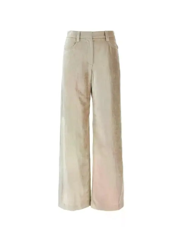 Brunello Cucinelli Wide-leg Velvet Trousers