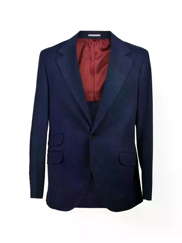 Brunello Cucinelli Single-breasted Wool-blend Blazer