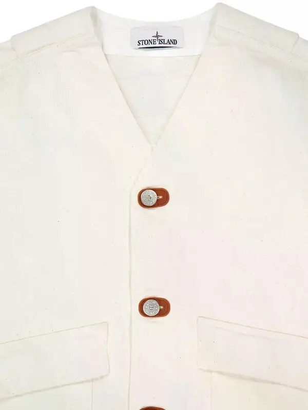 Stone Island V-neck Buttoned Gilet