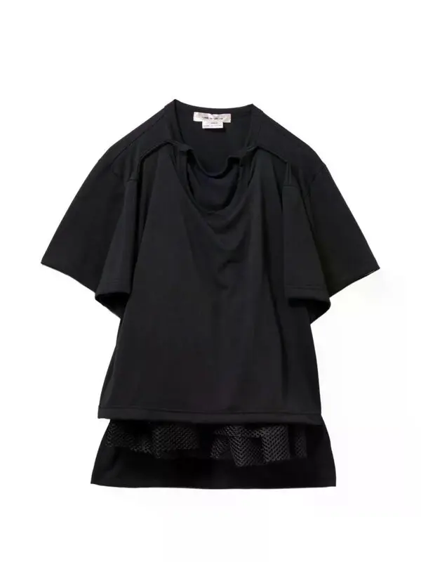 Comme Des Garçons Layered Short-sleeve T-shirt - Black