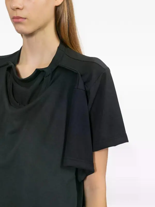 Comme Des Garçons Layered Short-sleeve T-shirt - Black