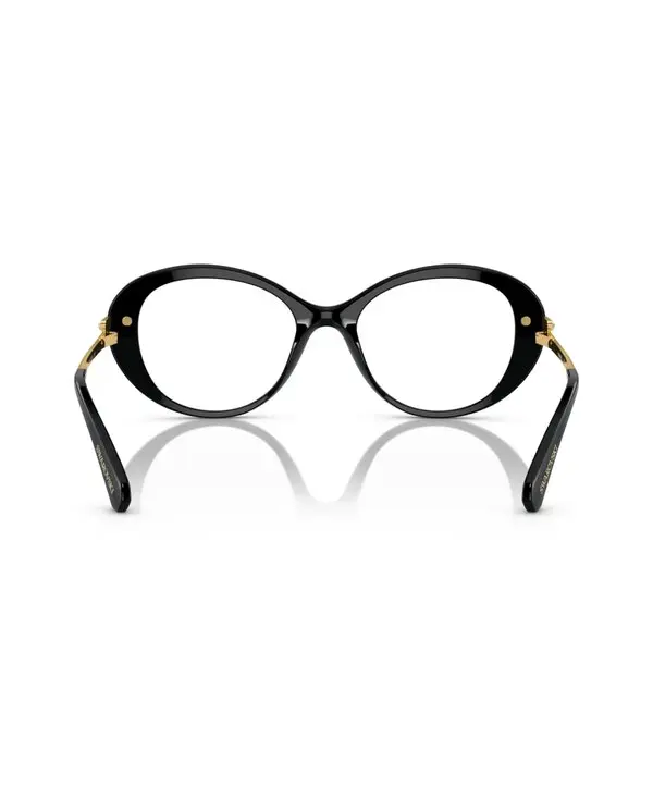 SWAROVSKI Oval Embellished Eyeglasses - Black