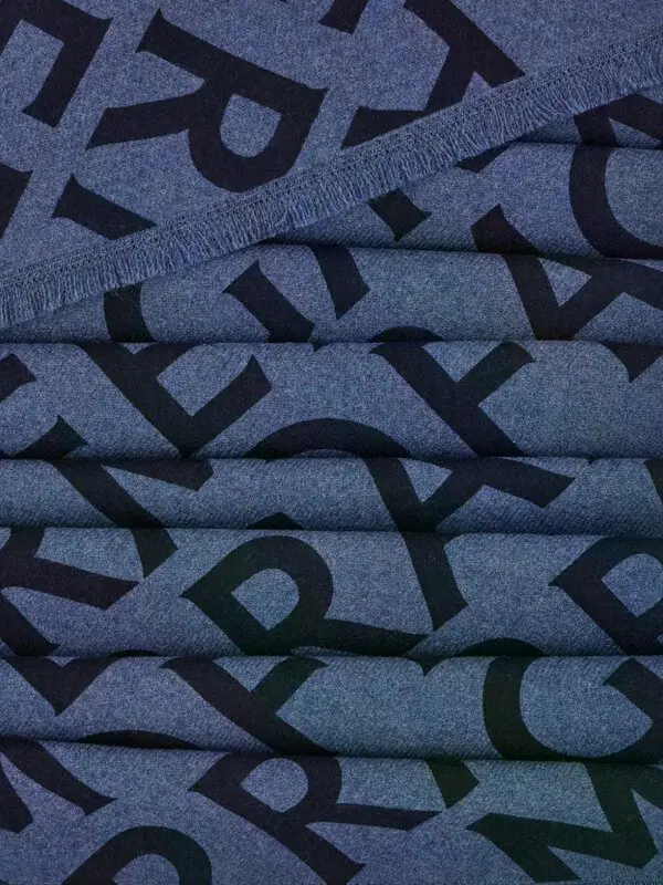 FERRAGAMO Reversible Logo Scarf - Blue
