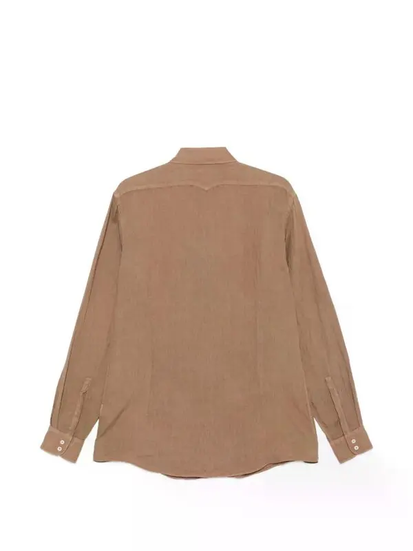 Massimo Alba Long-sleeve Button-up Shirt - Neutrals