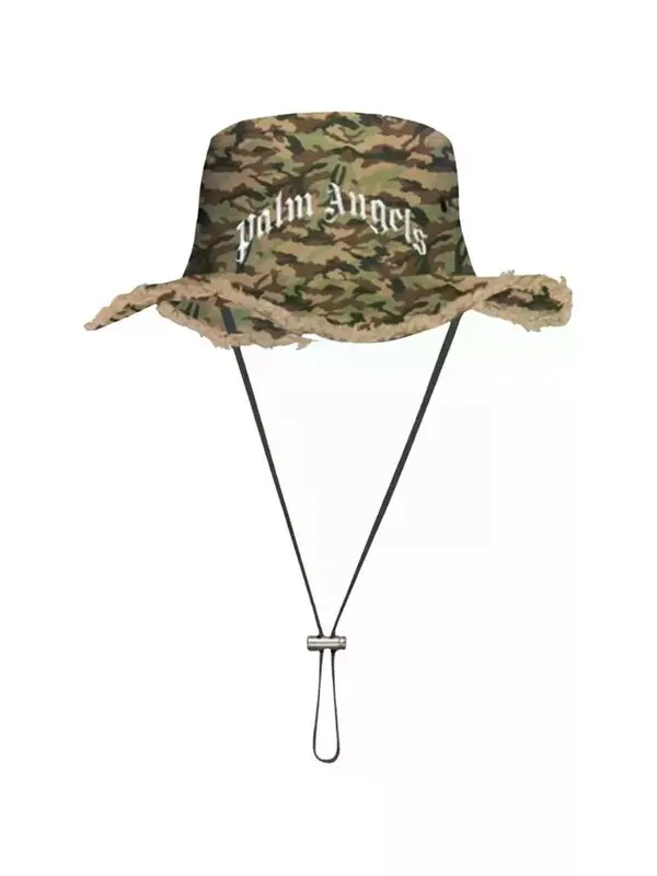 Palm Angels Camouflage-pattern Hat - Brown